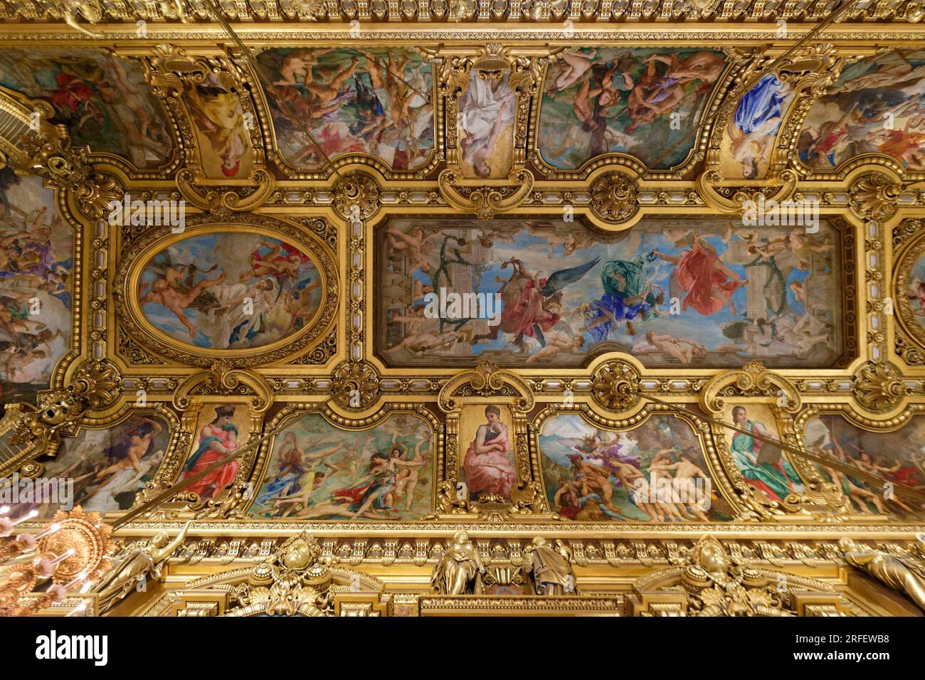 France, Paris, the Garnier Opera house, the Grand Foyer Stock Photo - Alamy