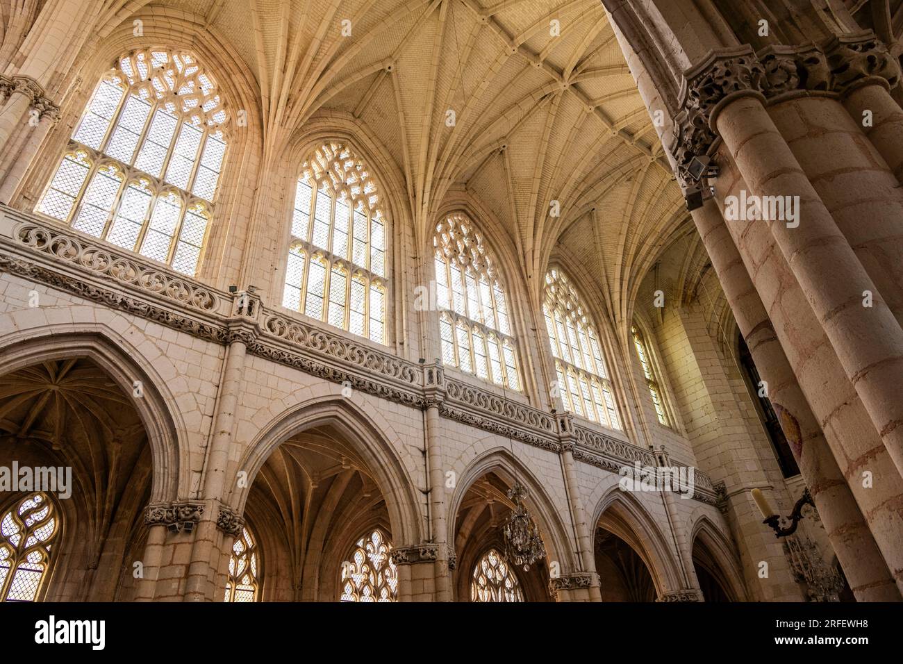 France, Somme, Saint-Riquier, The abbey church of Saint-Riquier is a ...