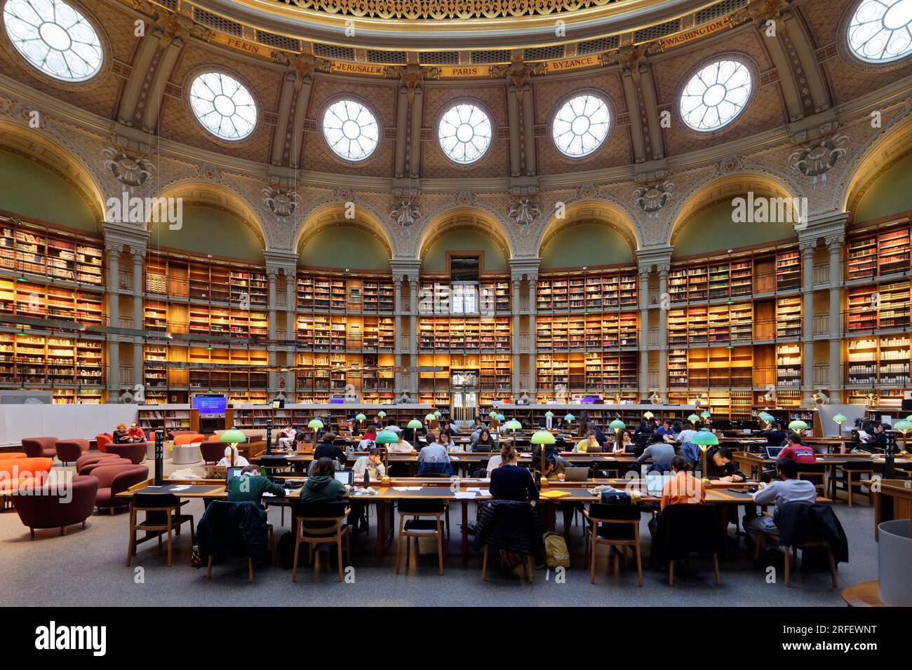 France, Paris, National Library of France, Richelieu site, la salle ...