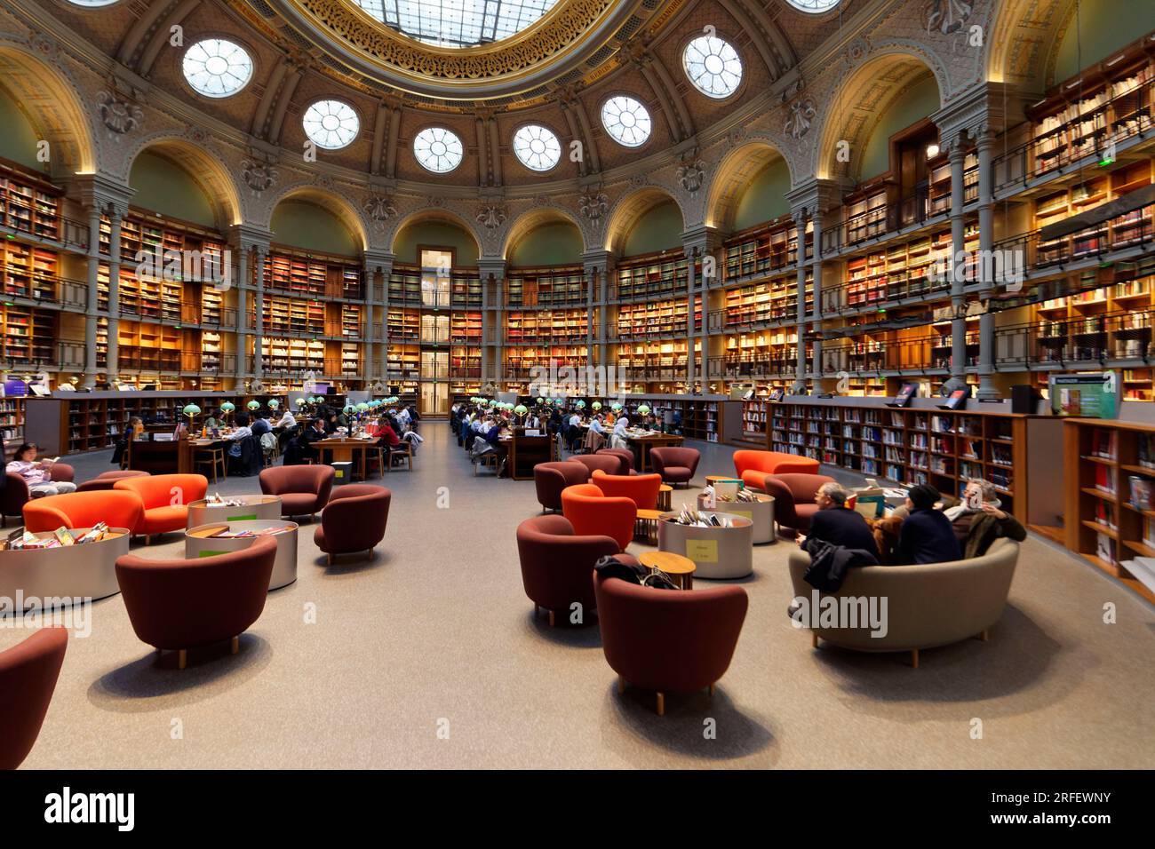 France, Paris, National Library of France, Richelieu site, la salle ...