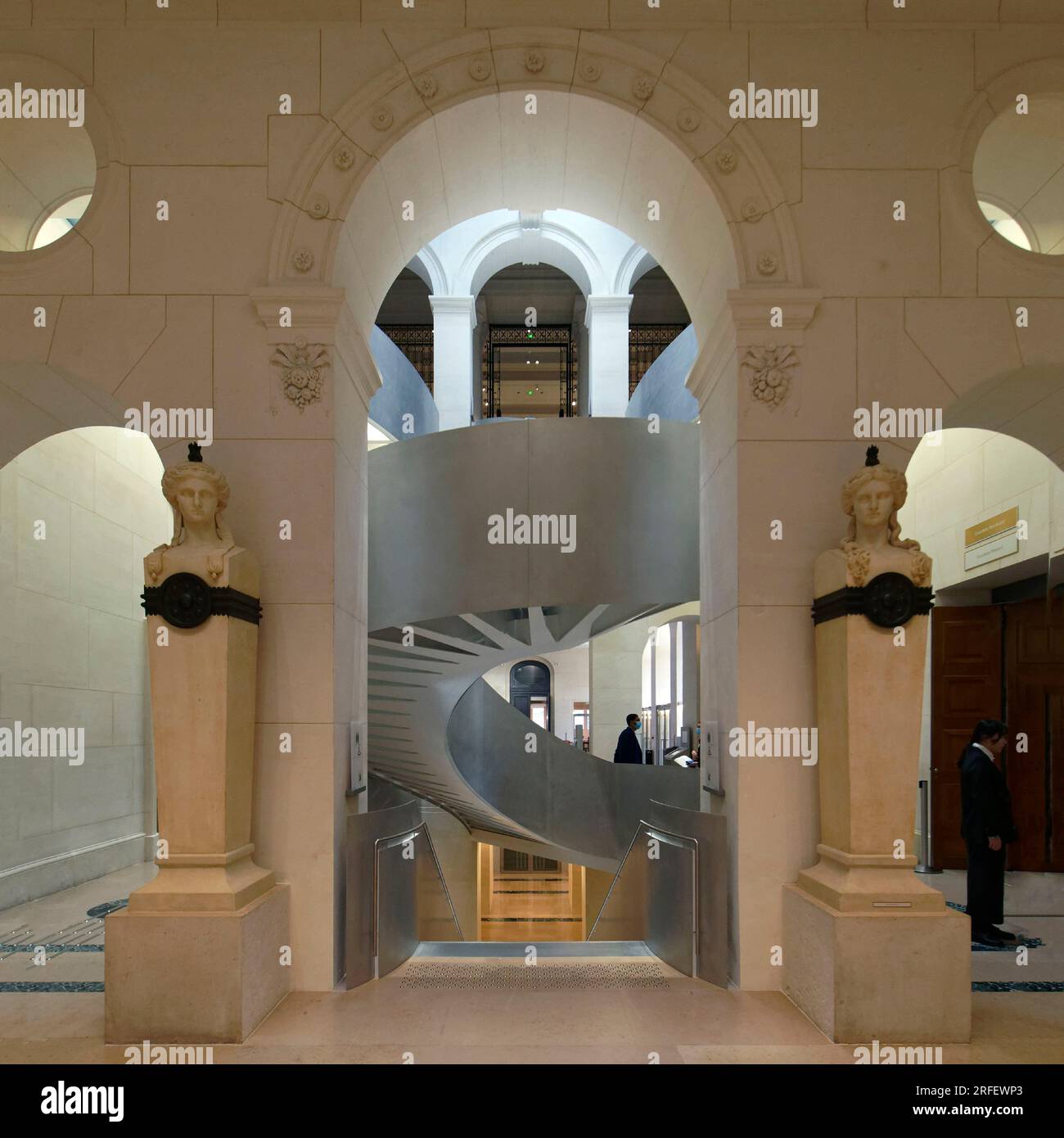 France, Paris, National Library of France, Richelieu site, revolving ...