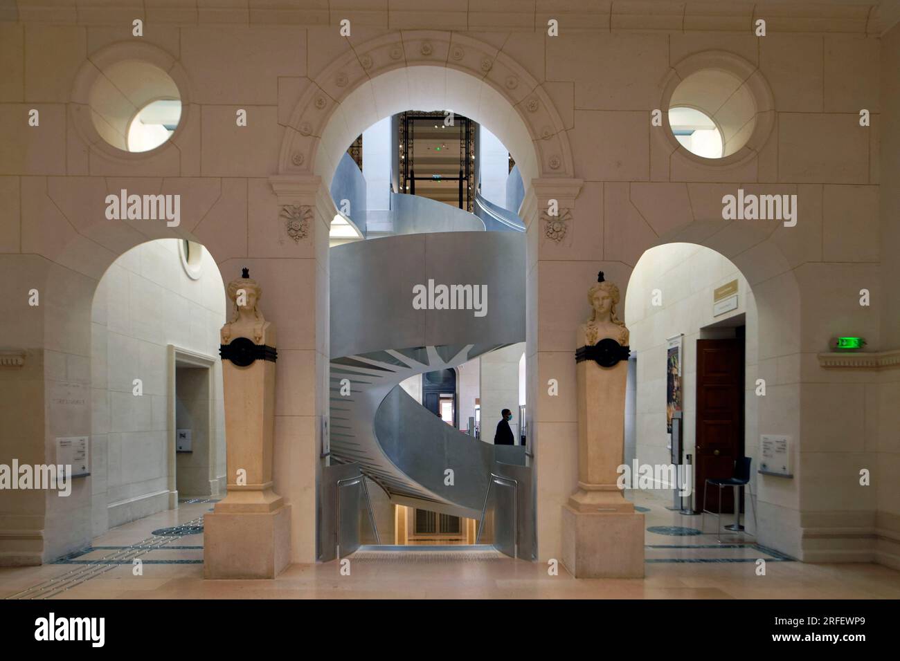 France, Paris, National Library of France, Richelieu site, revolving ...