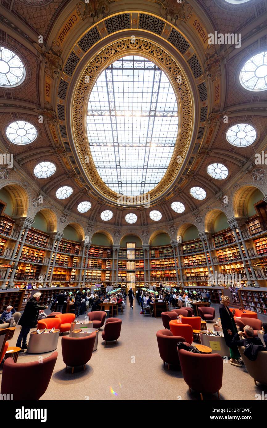 France, Paris, National Library of France, Richelieu site, la salle ...