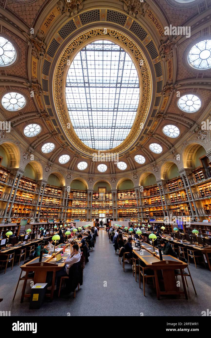 France, Paris, National Library of France, Richelieu site, la salle ...