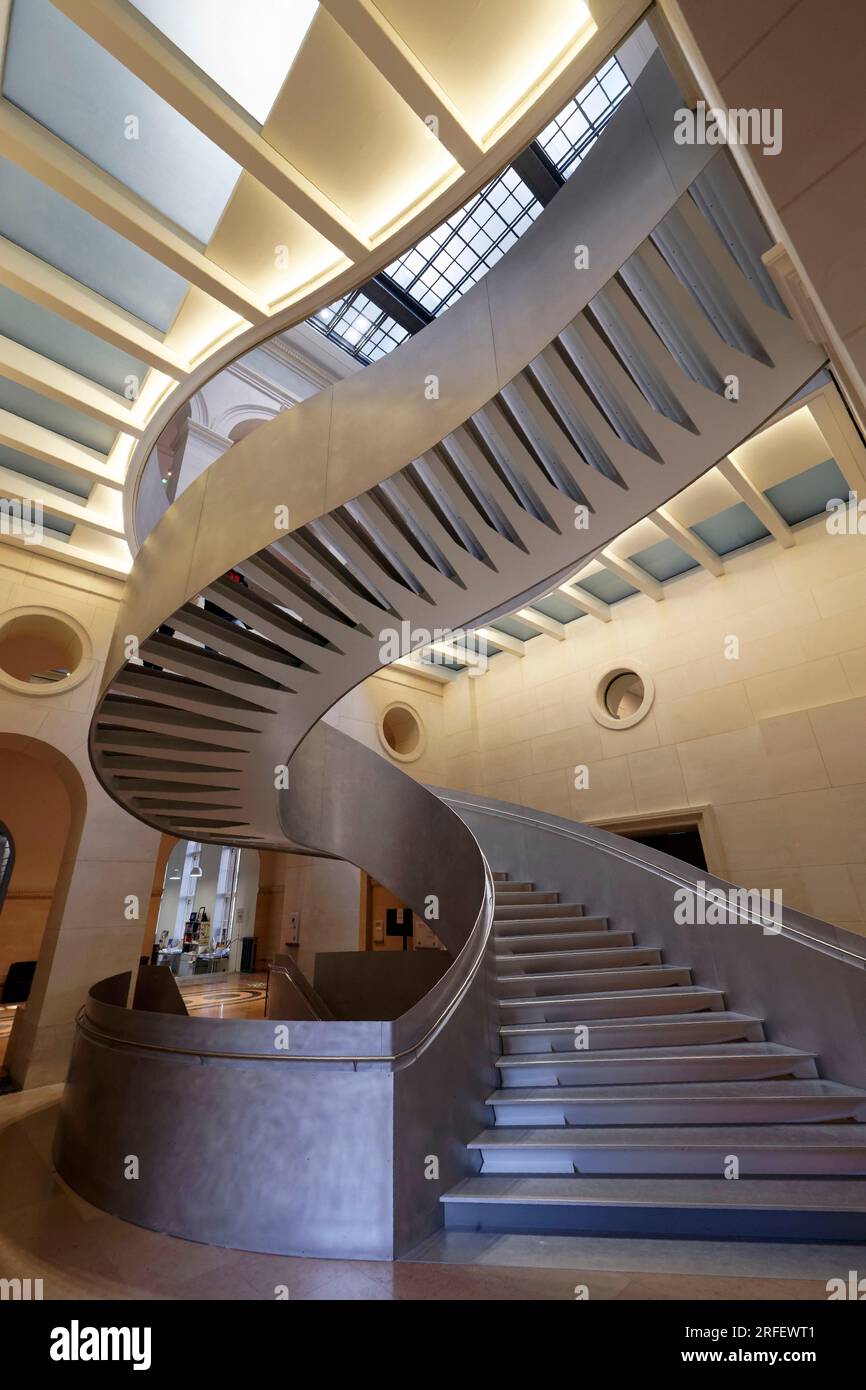 France, Paris, National Library of France, Richelieu site, revolving ...