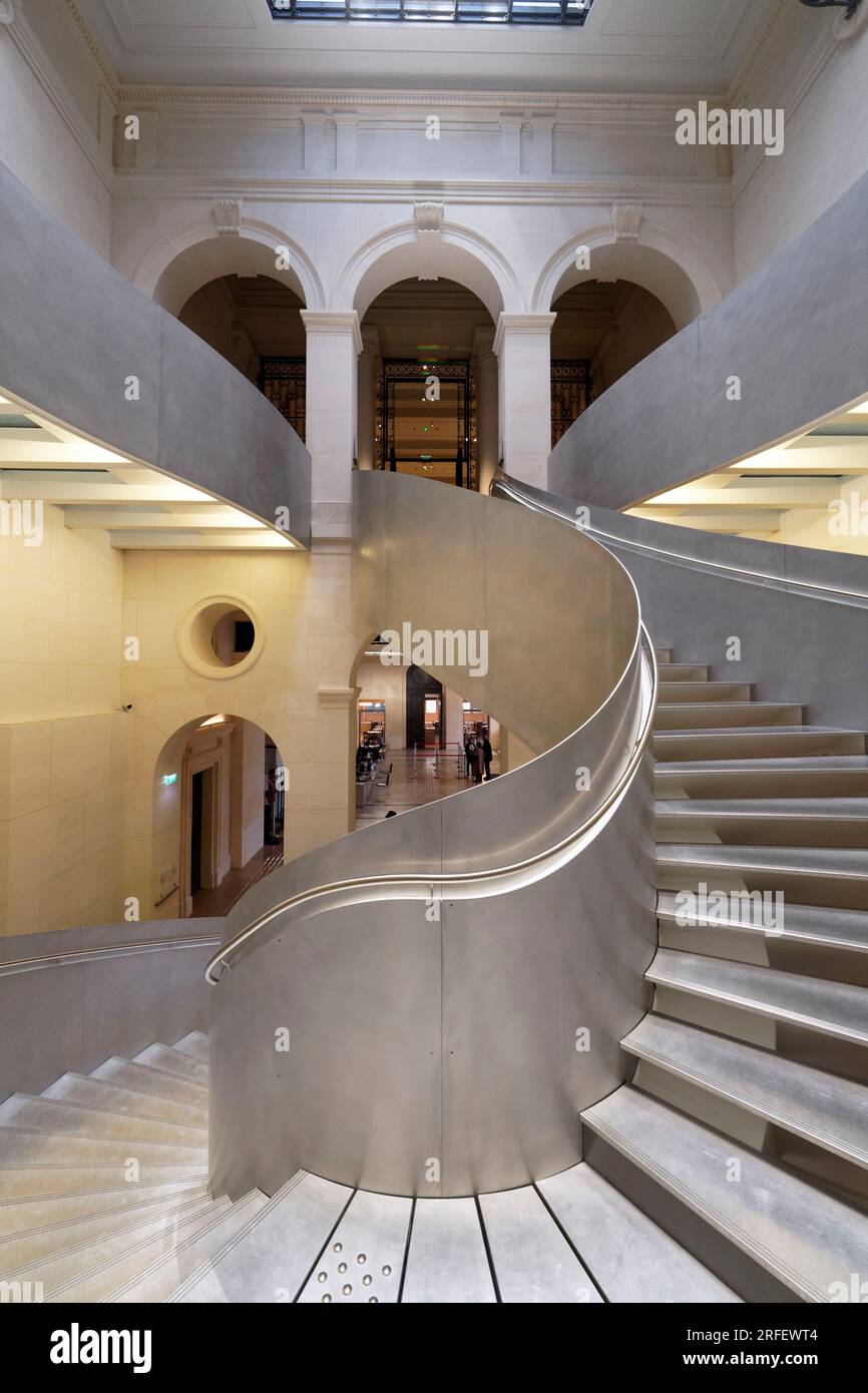 France, Paris, National Library of France, Richelieu site, revolving ...