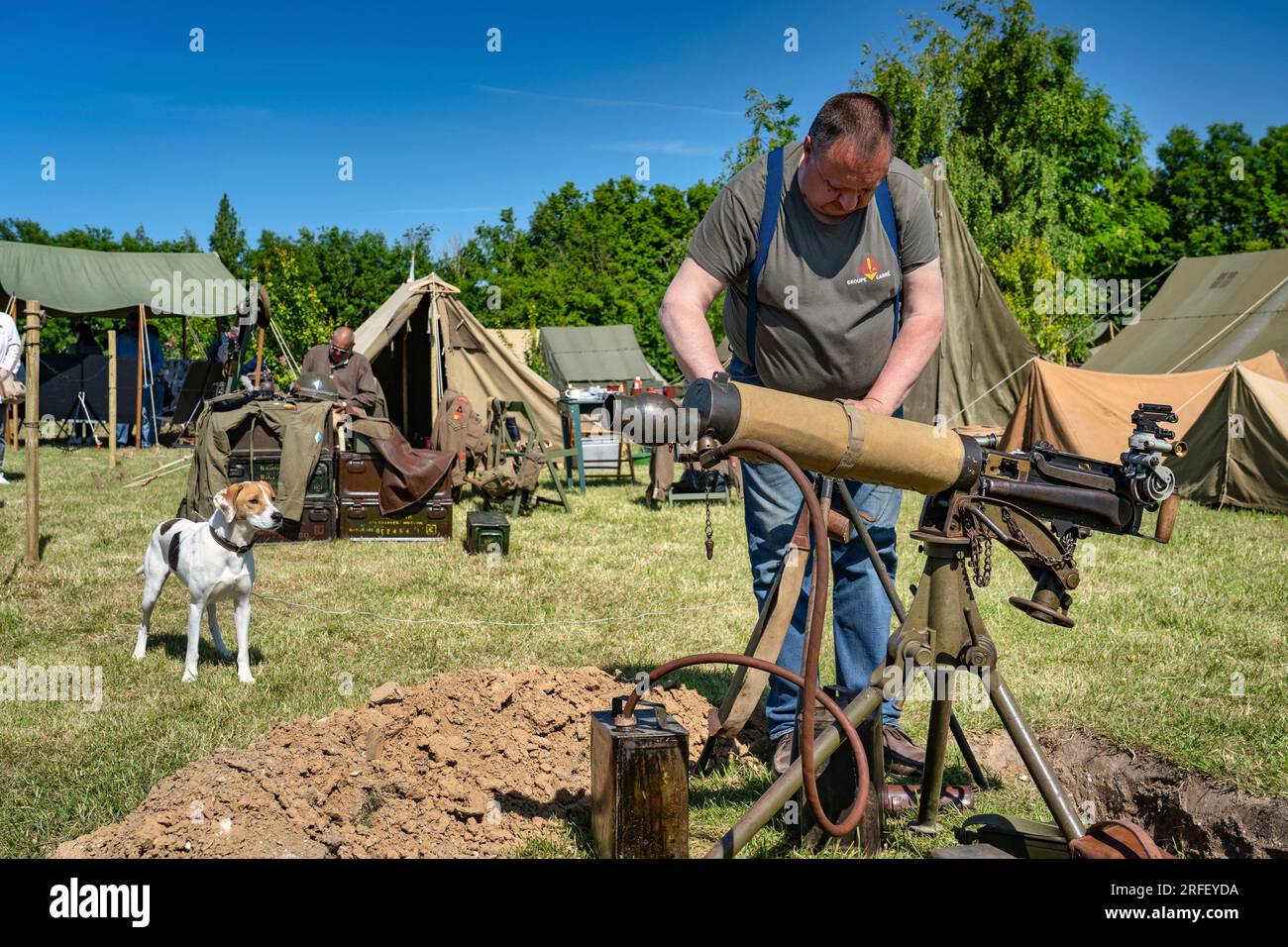 France, Basse Normandie, Calvados, Colleville Montgomery, Hillman ...