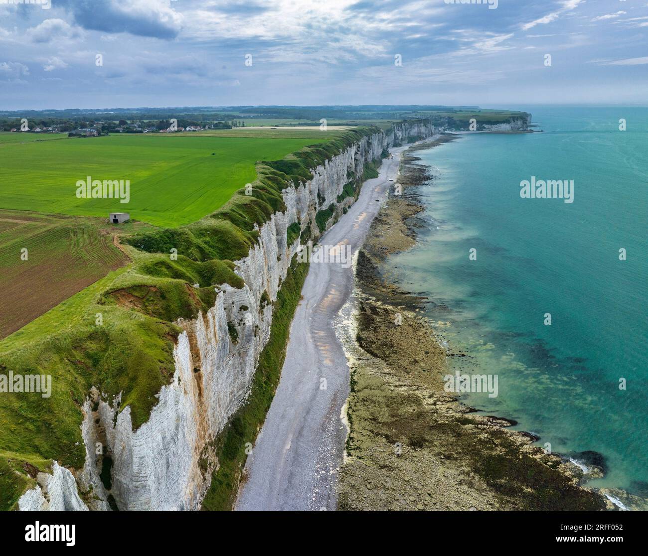 France, Normandy, Seine Maritime, Saint Leonard, Grainval (aerial view ...