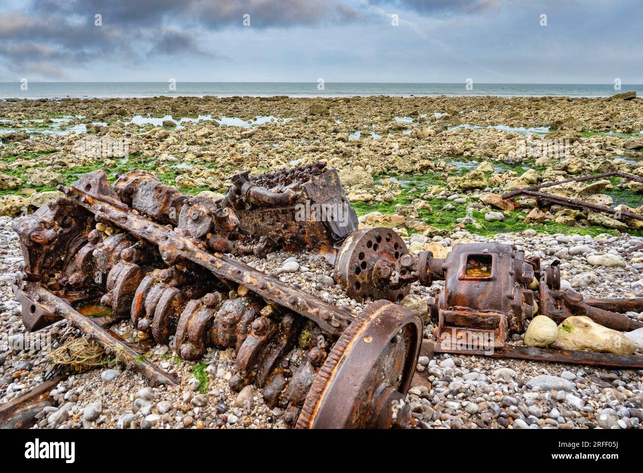 France, Normandy, Seine Maritime, Saint Leonard, Valleuse de Grainval ...