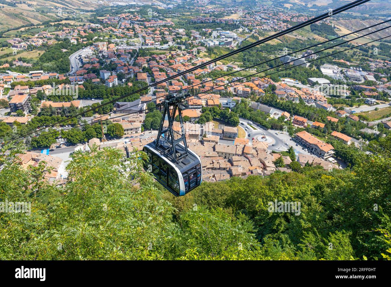 The Cable car that connects the historic center of the City of San ...