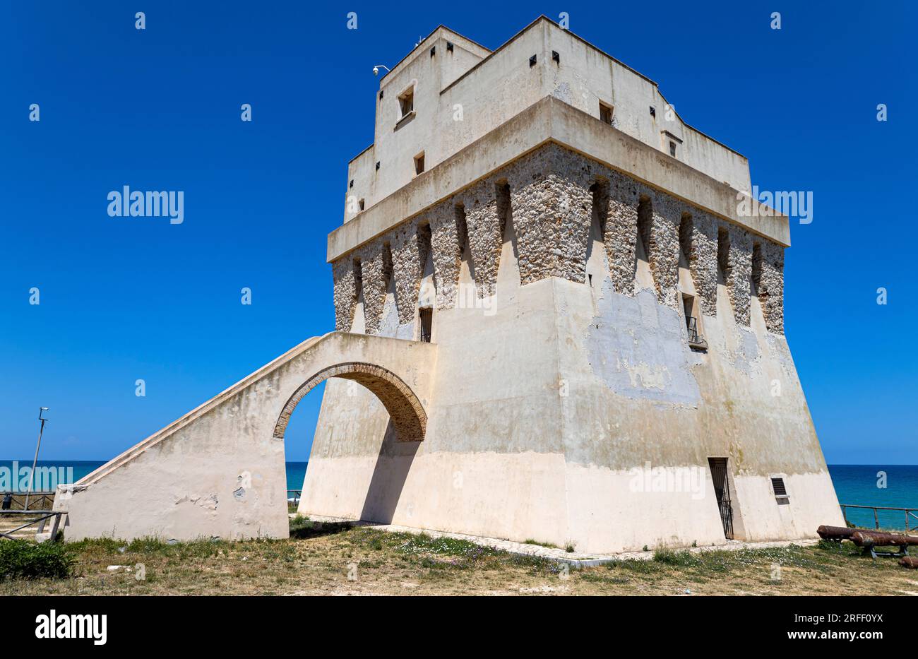 View of Mileto Tower in Apulia, Italy Stock Photo - Alamy
