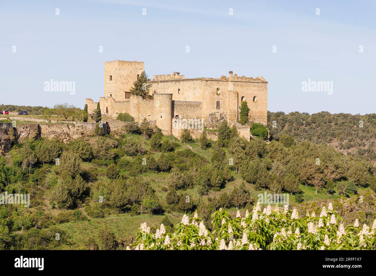 Spain, Castile and Leon, Pedraza, Ignacio Zuloaga castle Stock Photo ...