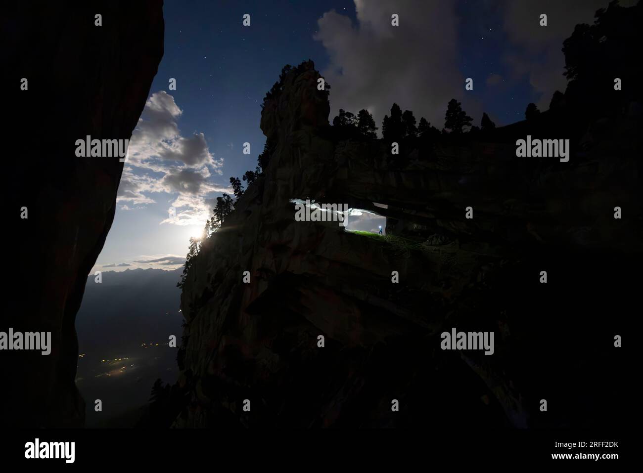 France, Isere, Massif de la Chartreuse, Arche Isabelle, Tour Percée, or ...