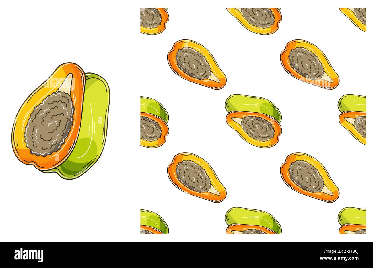 Melon tree Stock Vector Images - Alamy