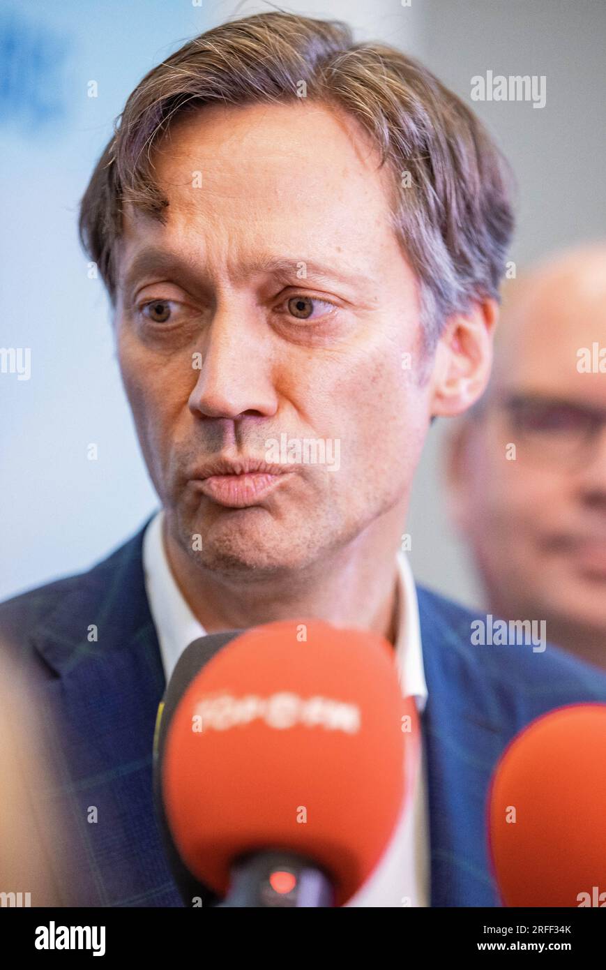 Munich, Germany, August 2nd, 2023, Siemens Mobility CEO Michael Peter ...