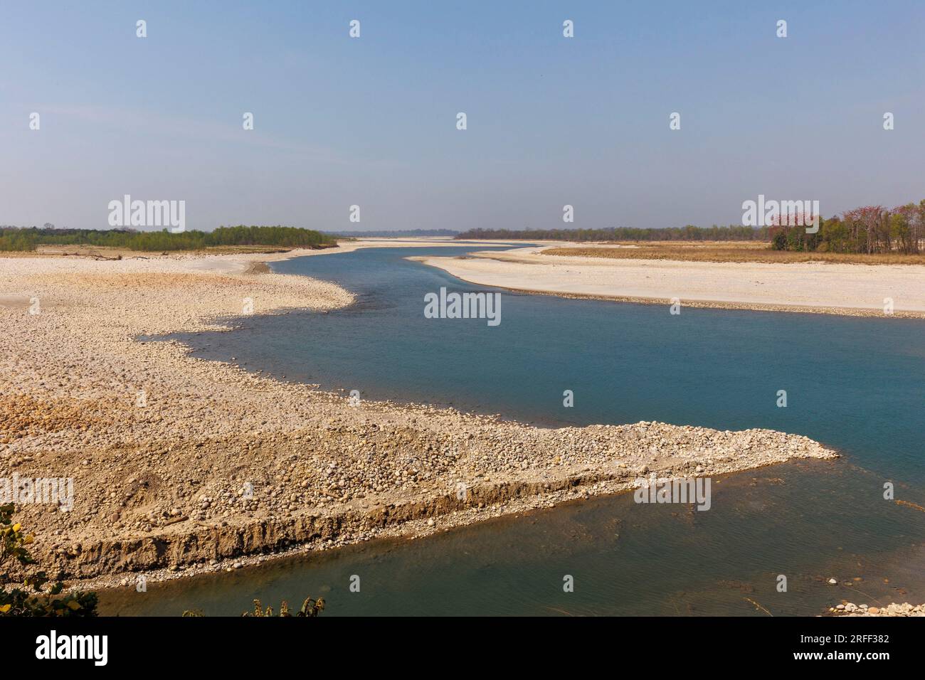 Nepal, Terai Region, Bardia or Bardiya National Park, Karnali River, Gangetic Dolphin Watching ...