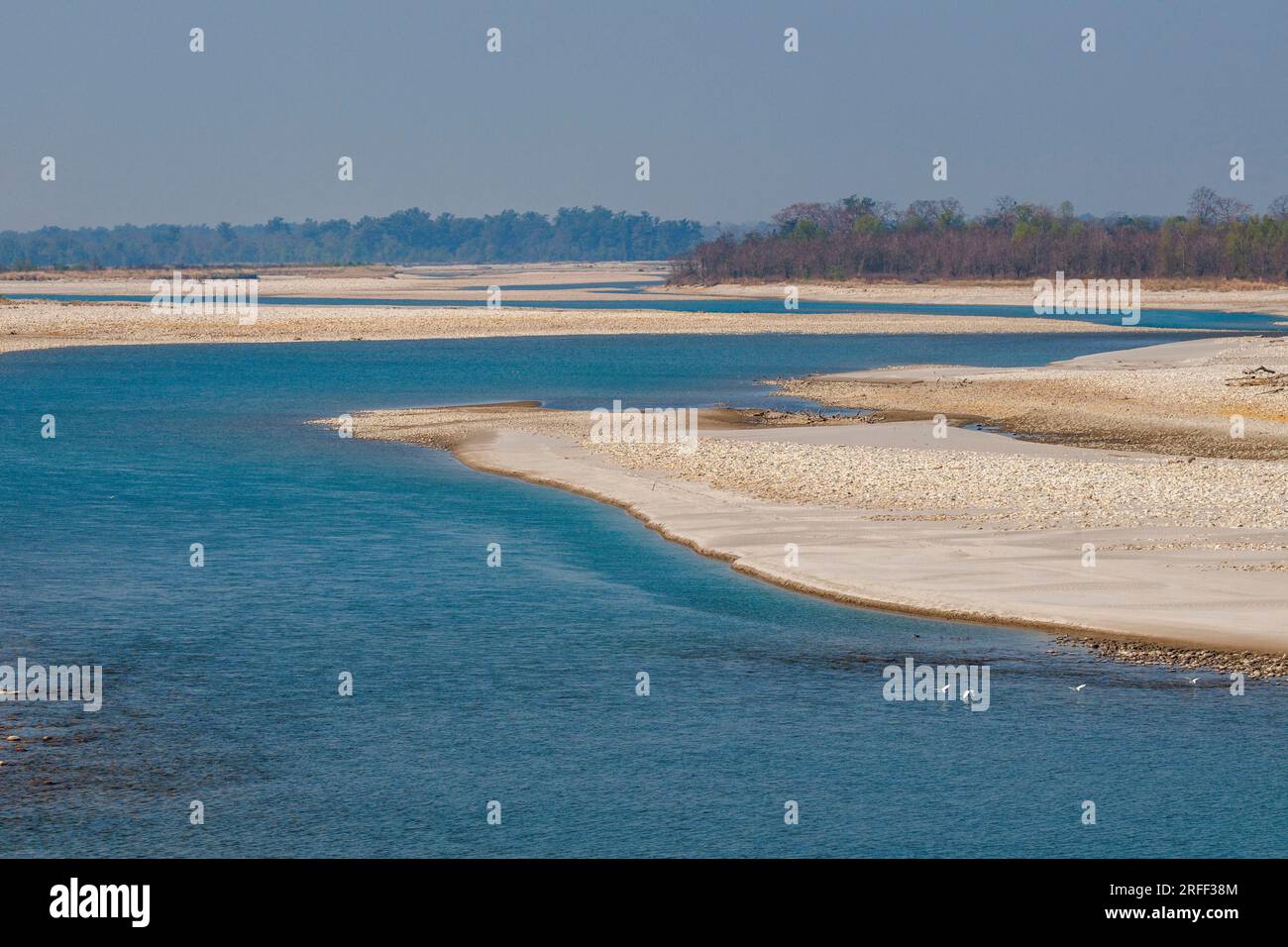 Nepal, Terai region, Bardia or Bardiya National Park, Karnali river is ...