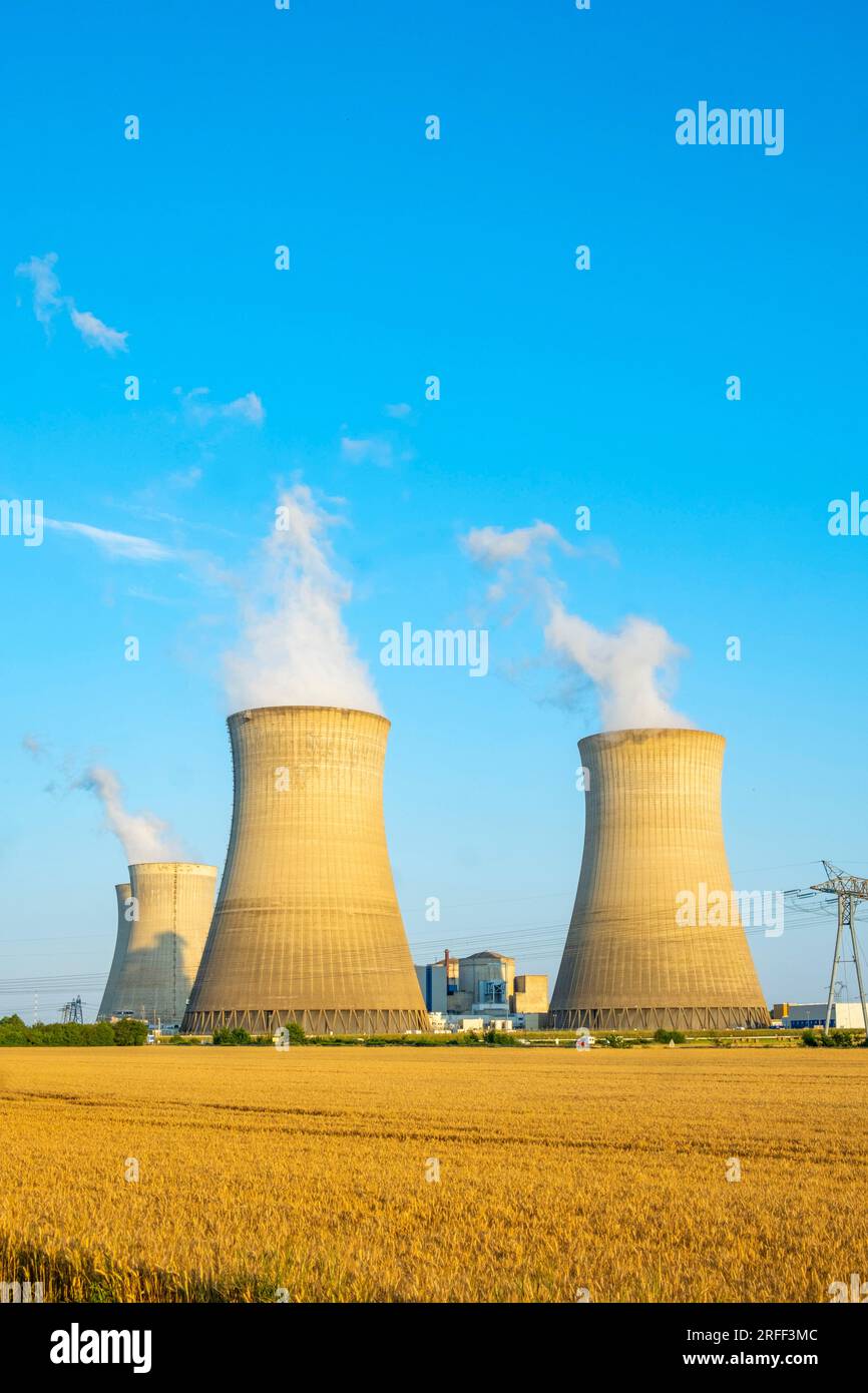 France, Loiret, Dampierre en Burly, the EDF nuclear power plant of ...