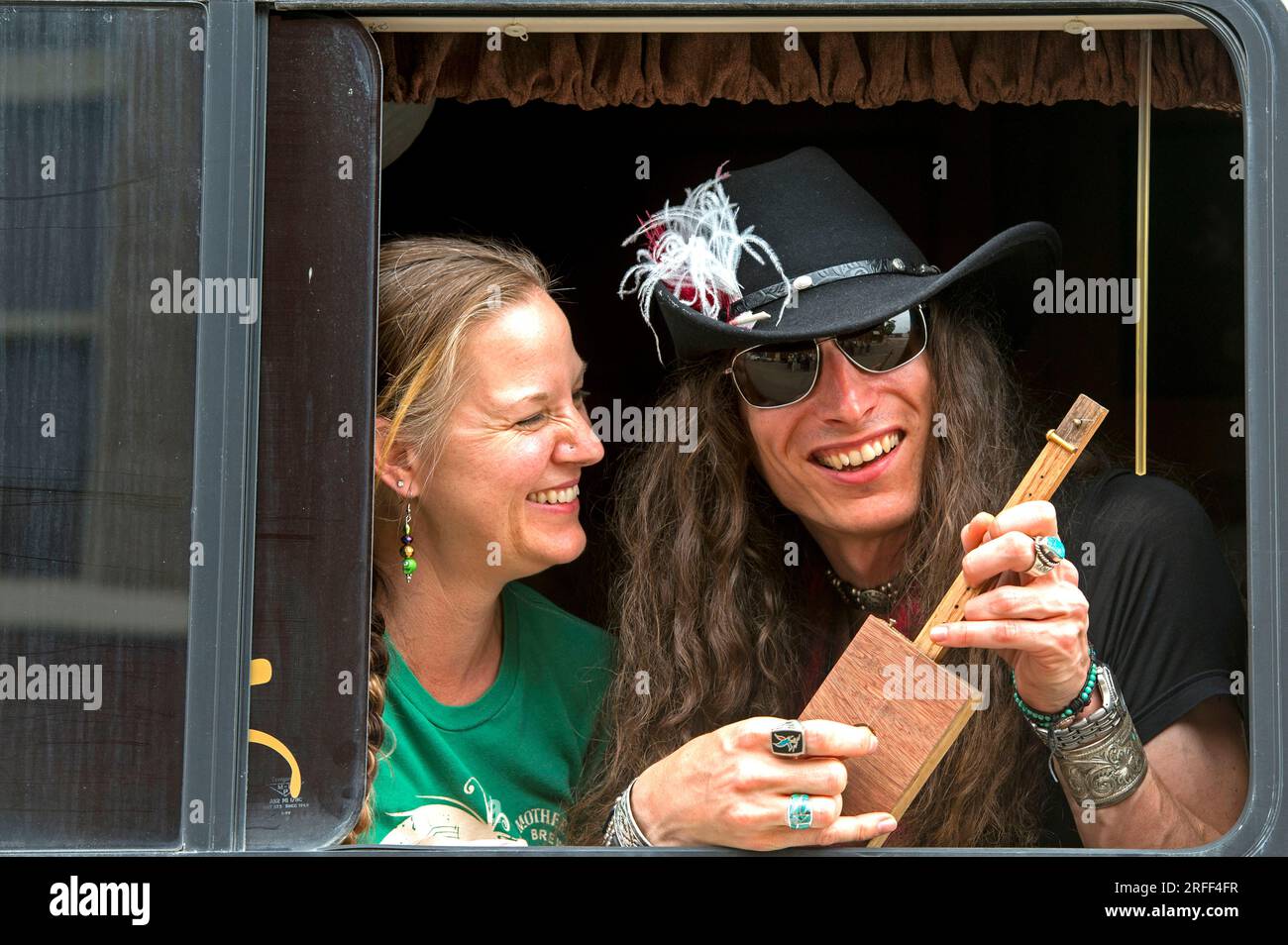 United States, Mississippi, Clarksdale, Caravan Blues Fest, Cigar Box ...