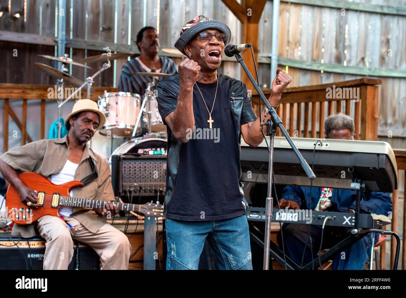United States, Tennessee, Memphis, Beale Street, Sonny Mack's band ...