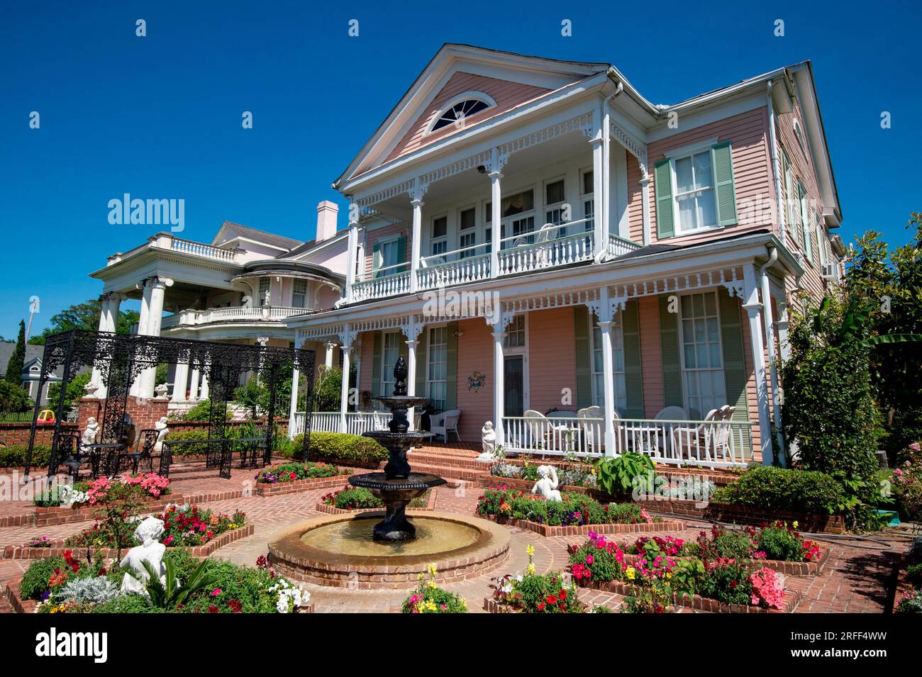 United States, Mississippi, Natchez, pre-Civil War antebellum house ...