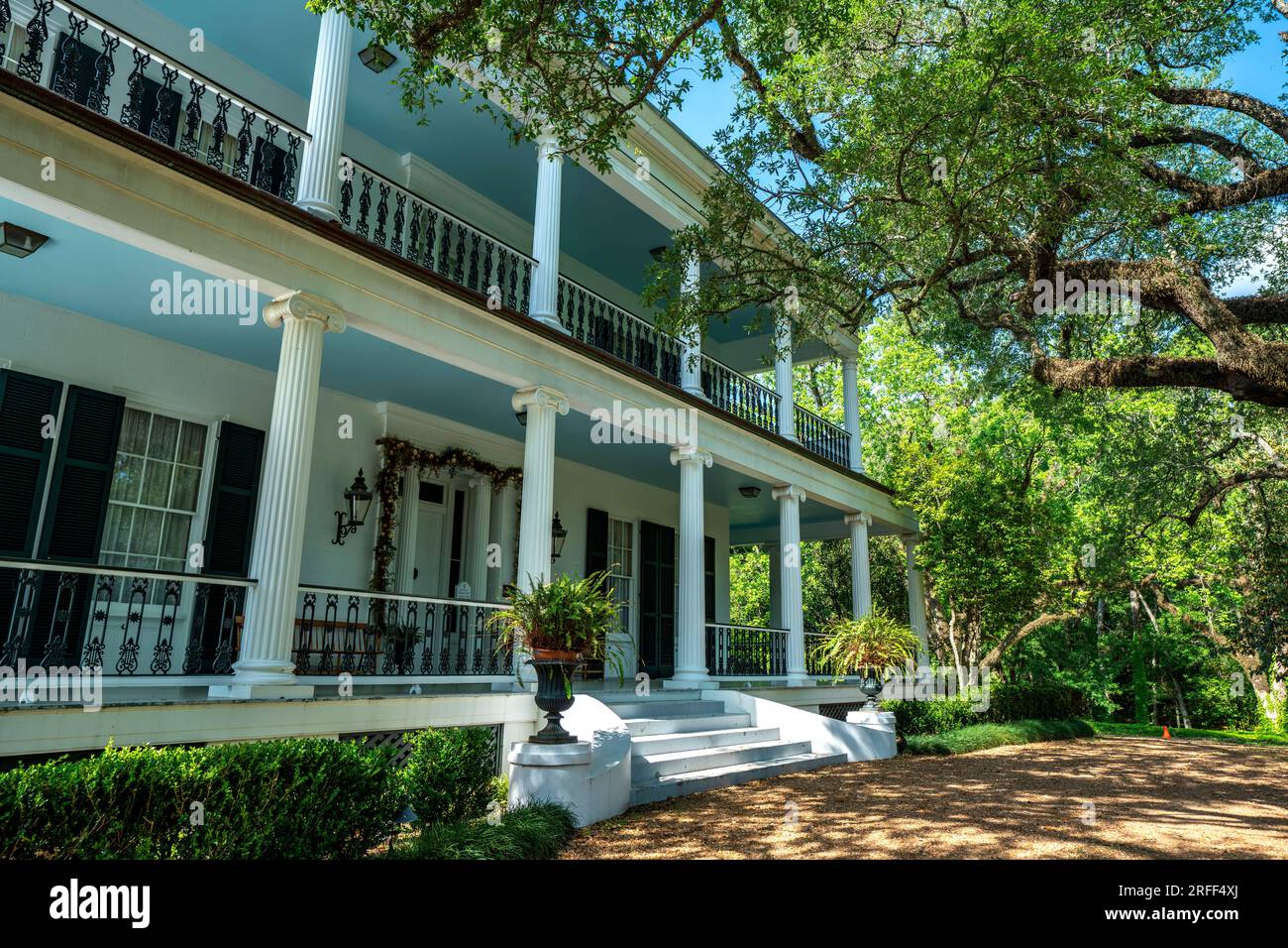 United States, Mississippi, Natchez, antebellum house Brandon Hall ...