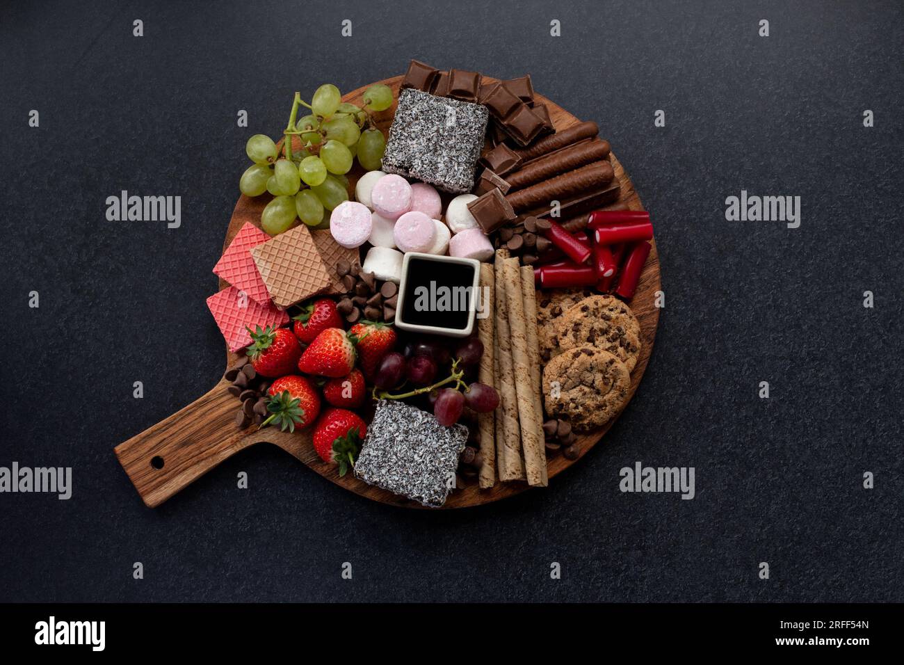 Selection delicious chocolate chip cookies hi-res stock photography and ...