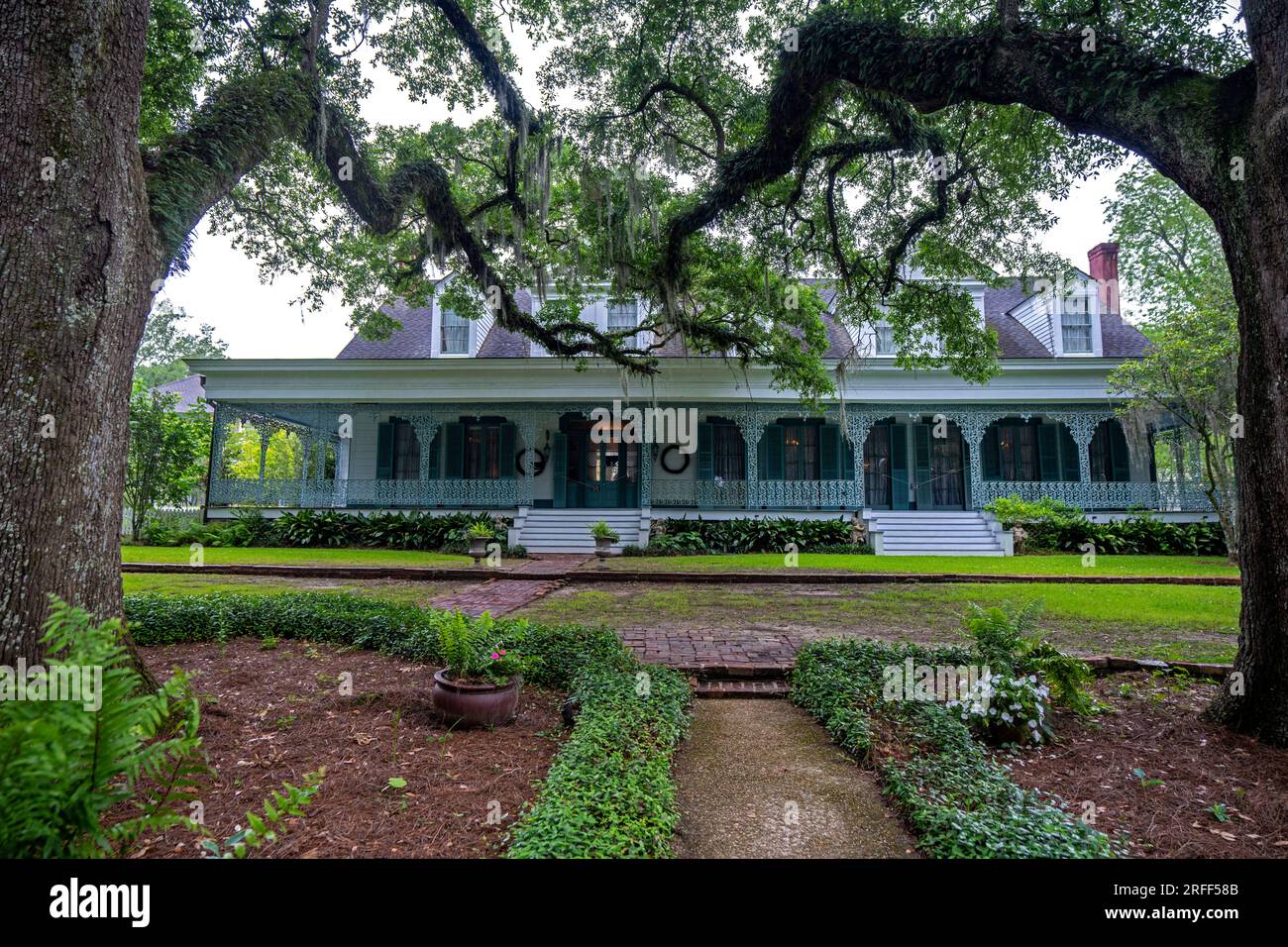 United States, Louisiana, Saint Francisville, antebellum house The ...