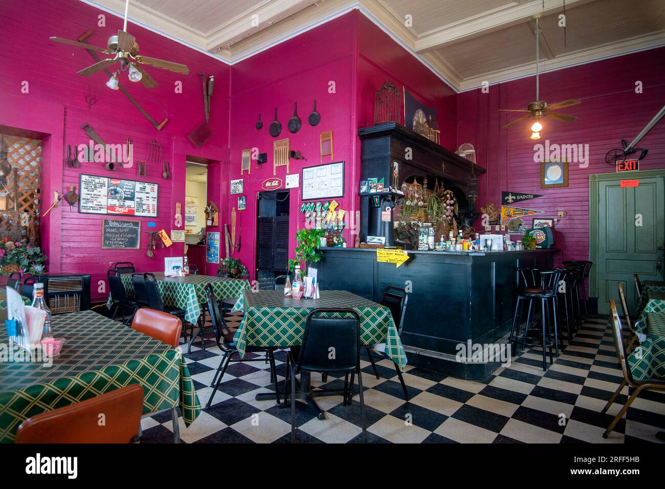 United States, Louisiana, Napoleonville, Cajun Corner Cafe restaurant ...