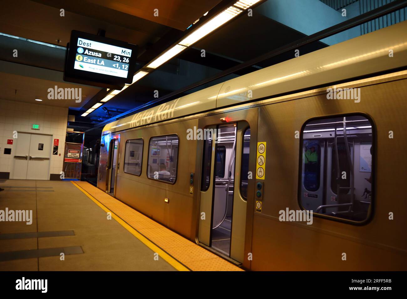 Los Angeles, California: Little Tokio/Arts District Metro Rail A and E ...