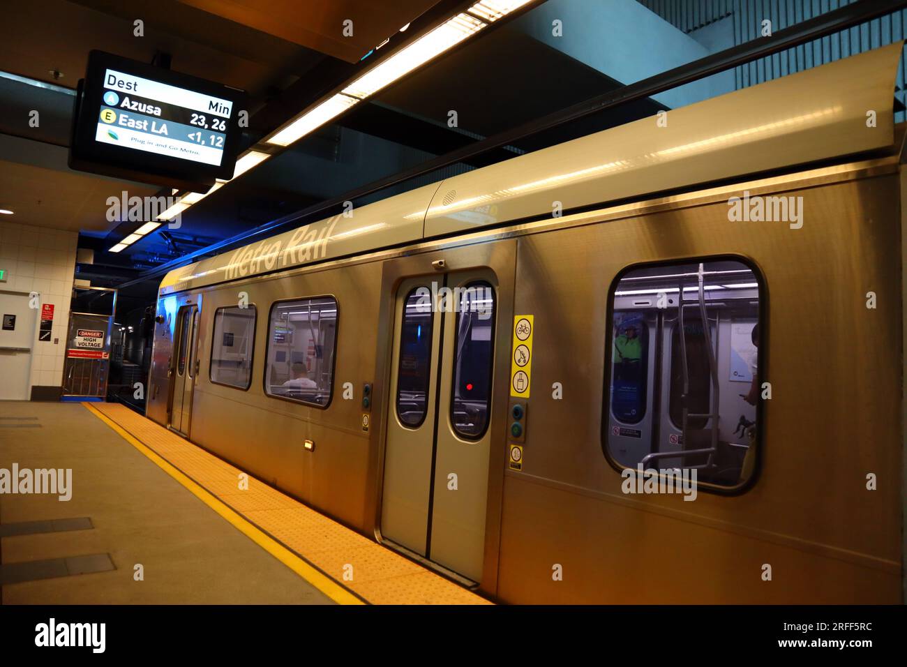 Los Angeles, California: Little Tokio/Arts District Metro Rail A and E ...