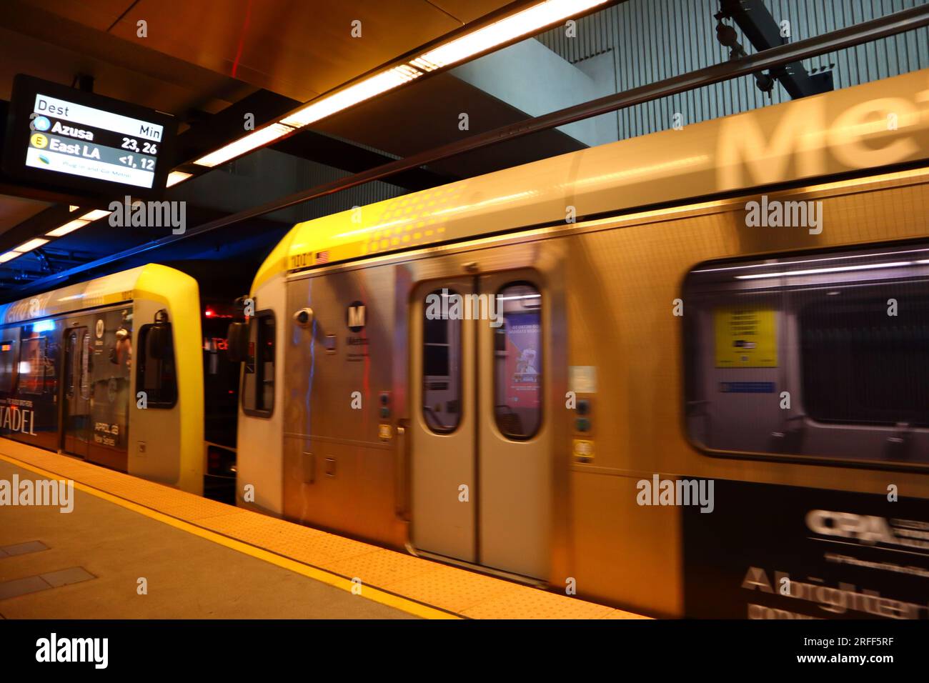 Los Angeles, California: Little Tokio/Arts District Metro Rail A and E ...