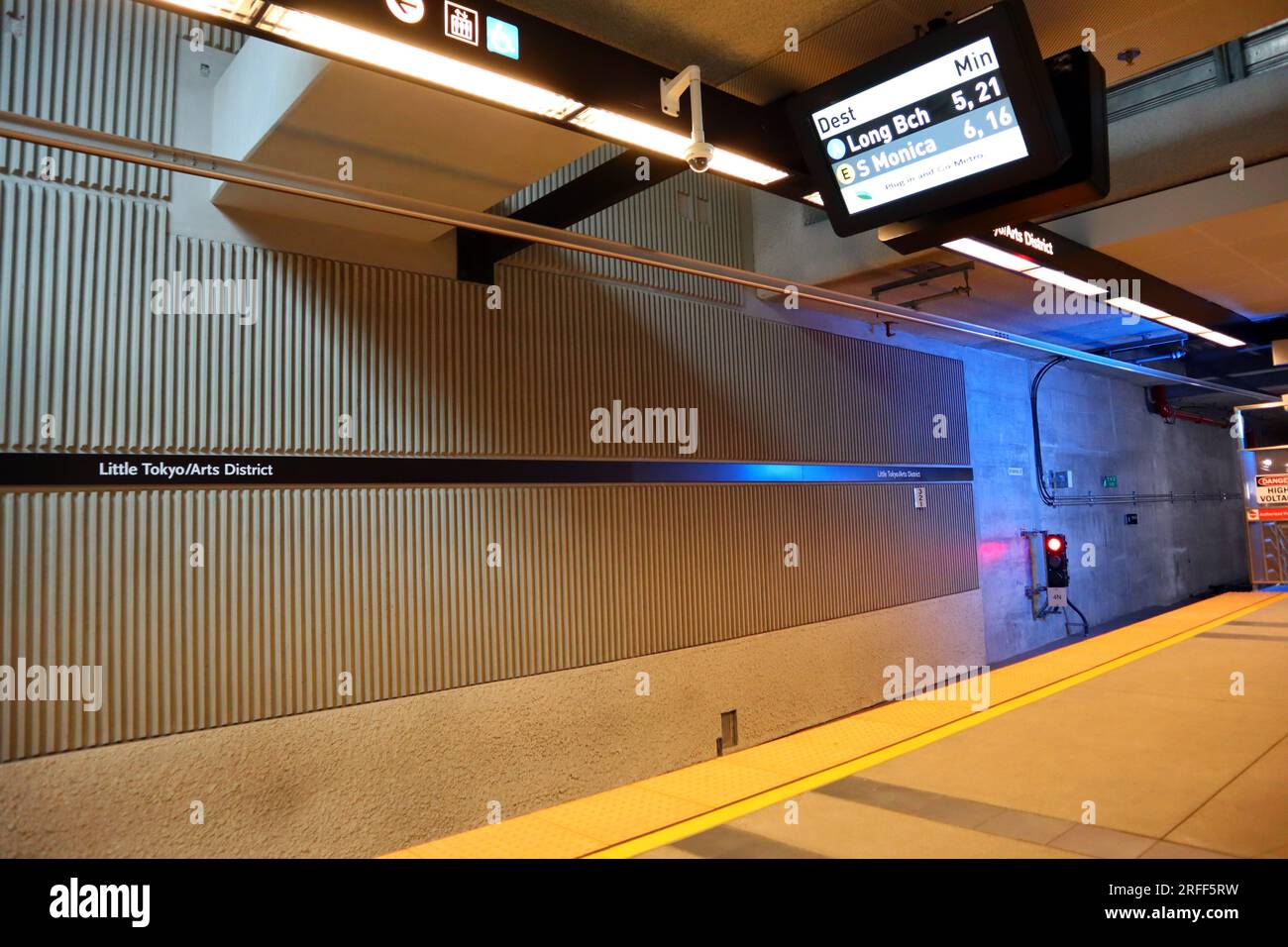 Los Angeles, California: Little Tokio/Arts District Metro Rail A and E Line Station opened on ...