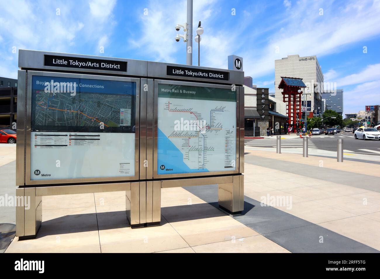Los Angeles, California: Little Tokio/Arts District Metro Rail A and E ...