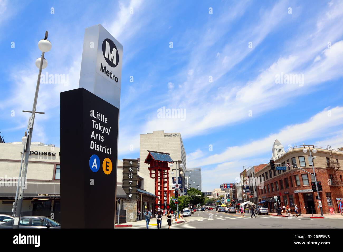 Los Angeles, California: Little Tokio/Arts District Metro Rail A and E ...