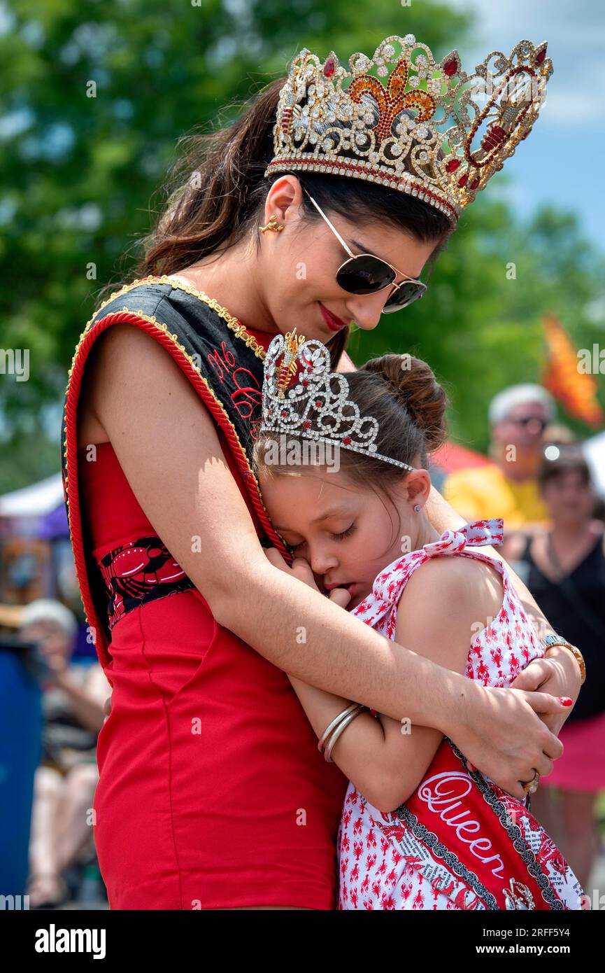 United States, Louisiana, Breaux Bridge, the Crayfish Festival is one ...
