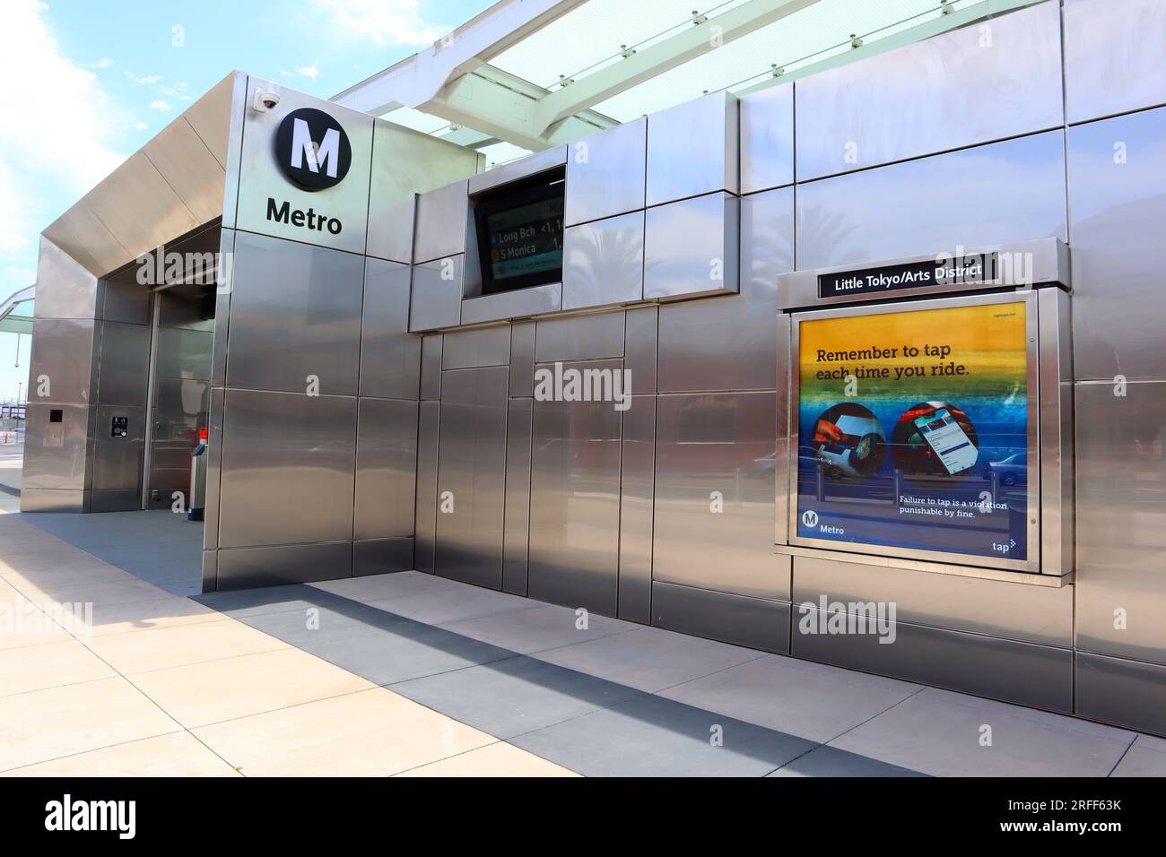 Los Angeles, California: Little Tokio/Arts District Metro Rail A and E ...