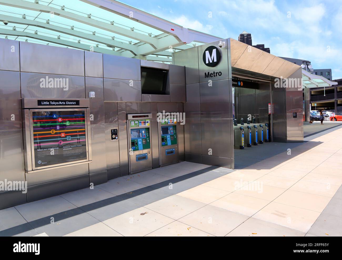 Los Angeles, California: Little Tokio/Arts District Metro Rail A and E ...