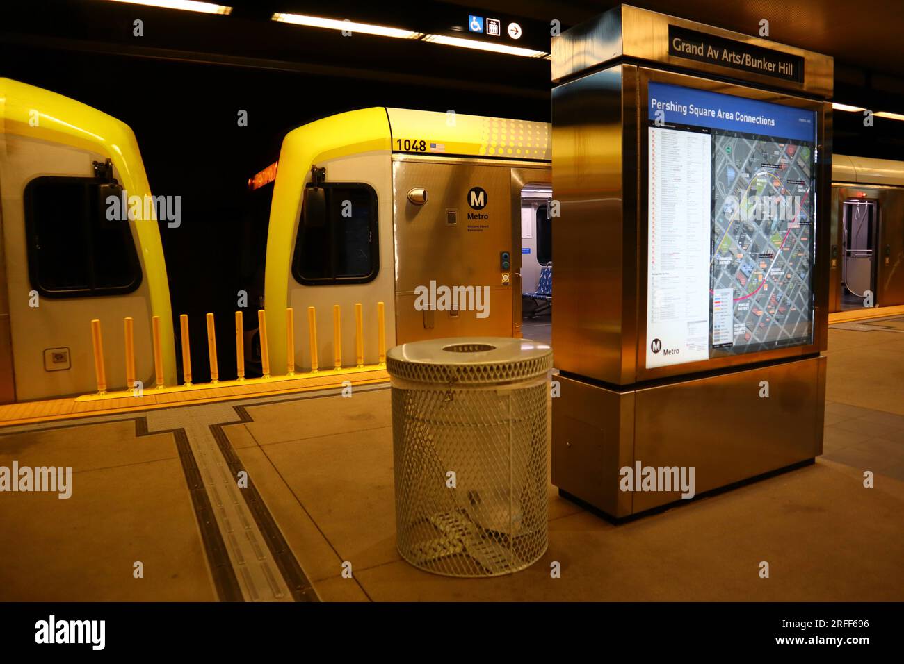 Los Angeles, California: Grand Av Arts/Bunker Hill Metro Rail A and E ...