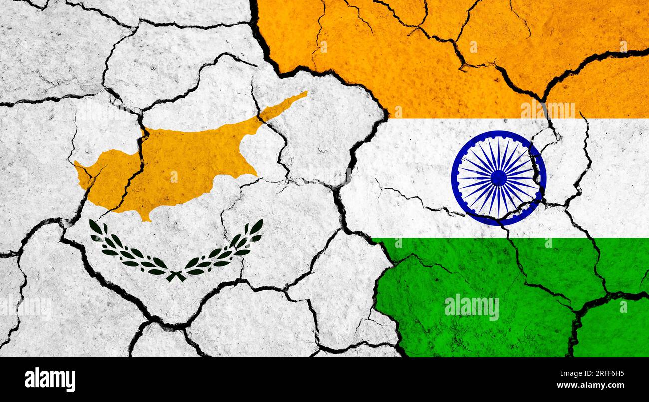 Cyprus india flag hi-res stock photography and images - Alamy