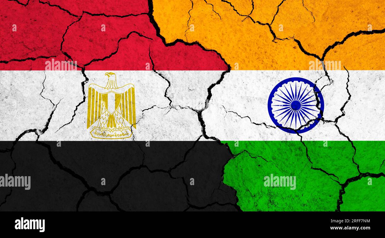 India egypt flag hi-res stock photography and images - Alamy