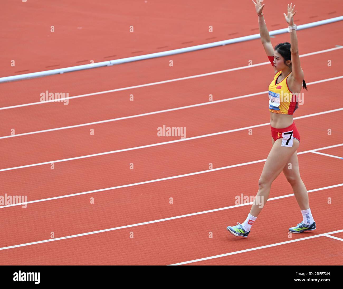 Chengdu, China's Sichuan Province. 3rd Aug, 2023. Wu Yanni of China ...