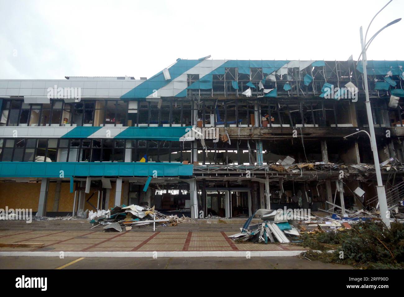 IZMAIL, UKRAINE - AUGUST 2, 2023 - The building of the Marine Terminal ...