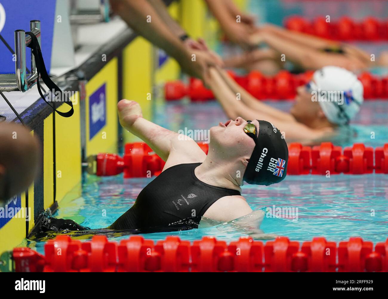 Great Britain's Ellie Challis in the Women's 50m Backstroke S3 heats ...