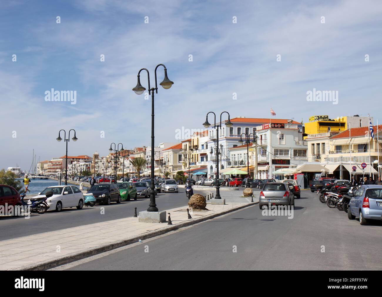 Old street of samos town hi-res stock photography and images - Alamy