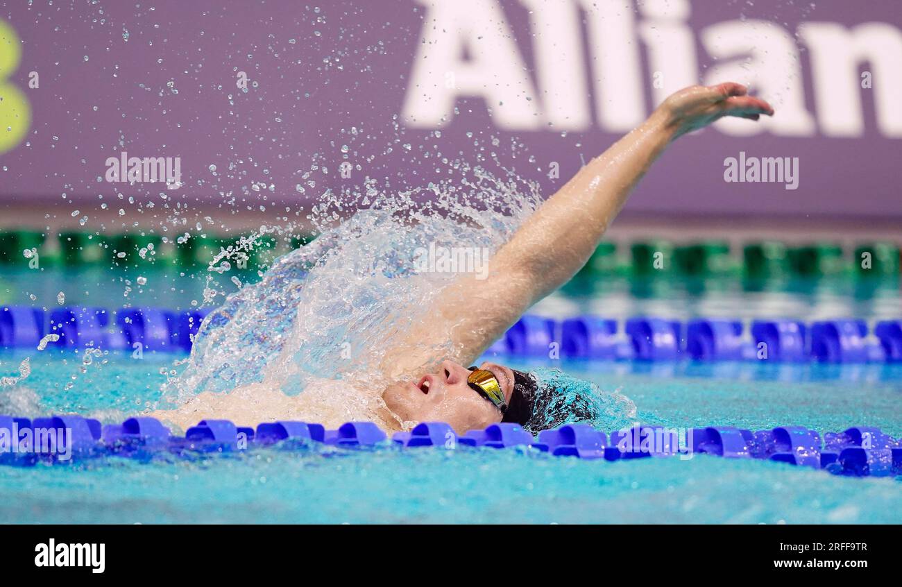 Great Britain's Matthew Redfearn in the Men's 100m Backstroke S13 heats ...