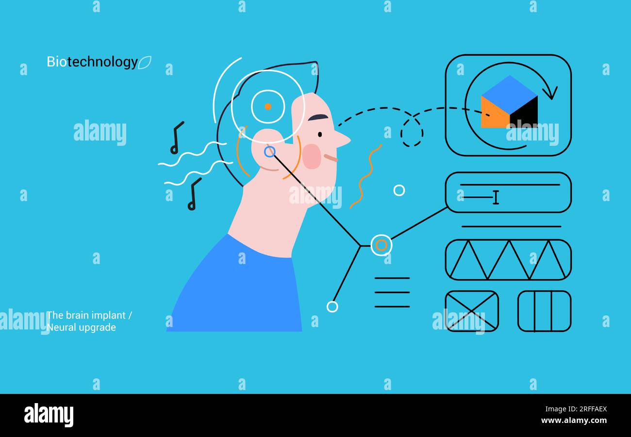 Neuroengineering Stock Vector Images - Alamy