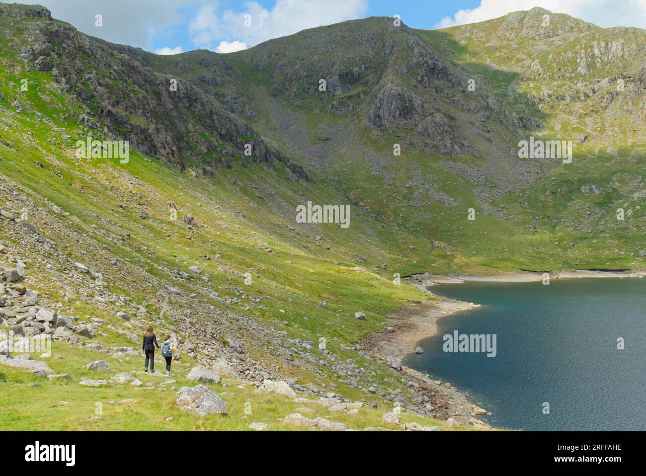 Hiking in the Coniston Fells, Lake District Stock Photo - Alamy