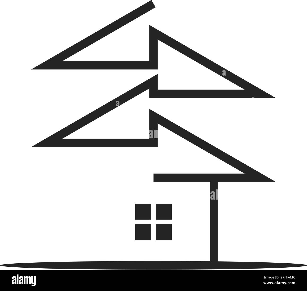 property logo template. Icon Illustration Brand Identity. Isolated and ...
