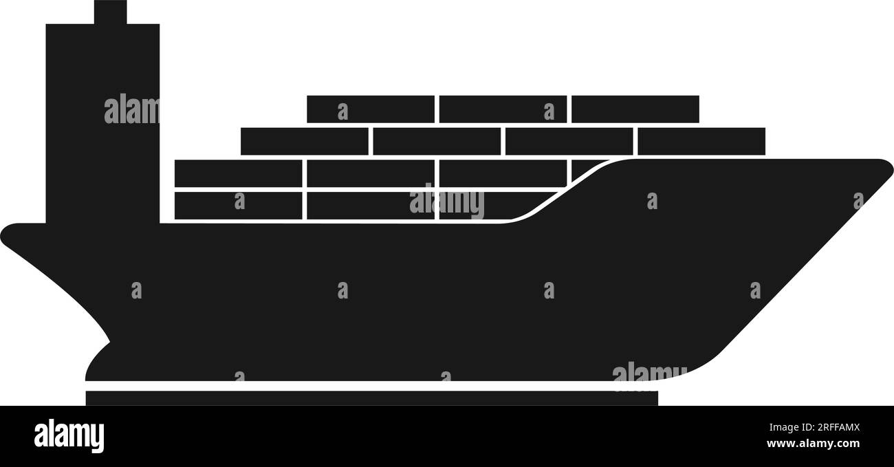 Expeditionary cargo ship logo vektor template Stock Vector Image & Art ...